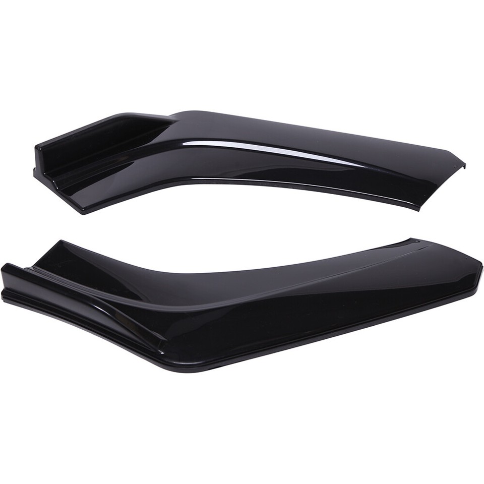 For Subaru WRX STI Black&Red Front Bumper Lip 2 Layer Body Splitter ...