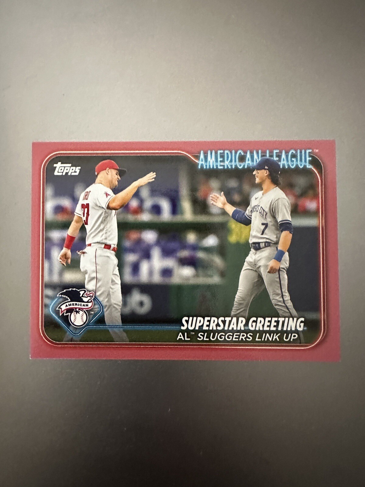 2024 Topps Series 2 - Checklist Mother's Day Hot Pink #413 Mike Trout ...