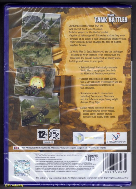 WWII Tank Battles Sony PlayStation 2 Ps2 12 SIM Game for sale online | eBay