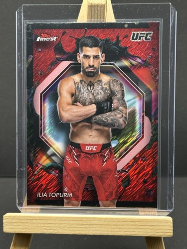 2024 Topps Finest UFC Ilia Topuria #282 Rare Red Shimmer Refractor ...