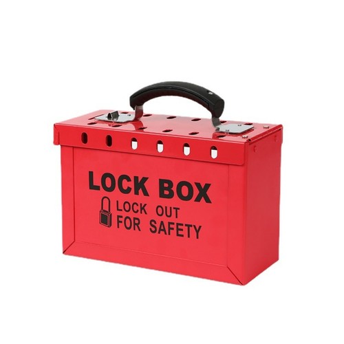 Lockout Tagout Lock Box Portable Group Loto Box Kit Safety Padlock Box ...