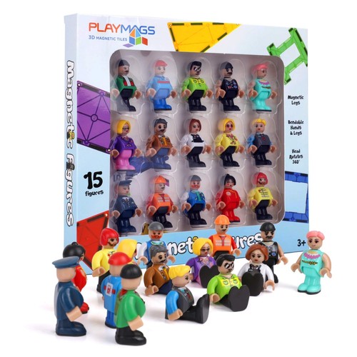 Playmags Magnetic Figures Community Set of 15 Pieces - Play People ...