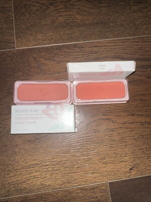 Mary Kay Powder Perfect Cheek Color Blush CORAL CT 2 | eBay