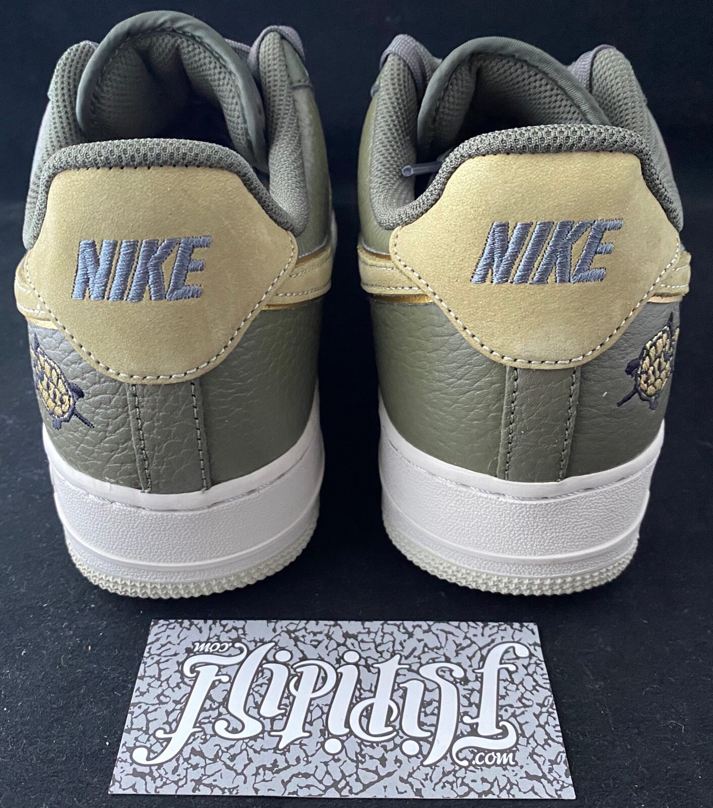 NEW NIKE AIR FORCE 1 07' LX TURTLE GREEN OLIVE AF1 DUNK DS RARE HULK ...