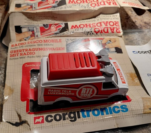 Corgi-Tronics Radio disco mobile AM radio works damaged box | eBay UK