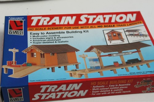 Life-Like Train Station Building Kit NIB 1347 HO Scale | eBay