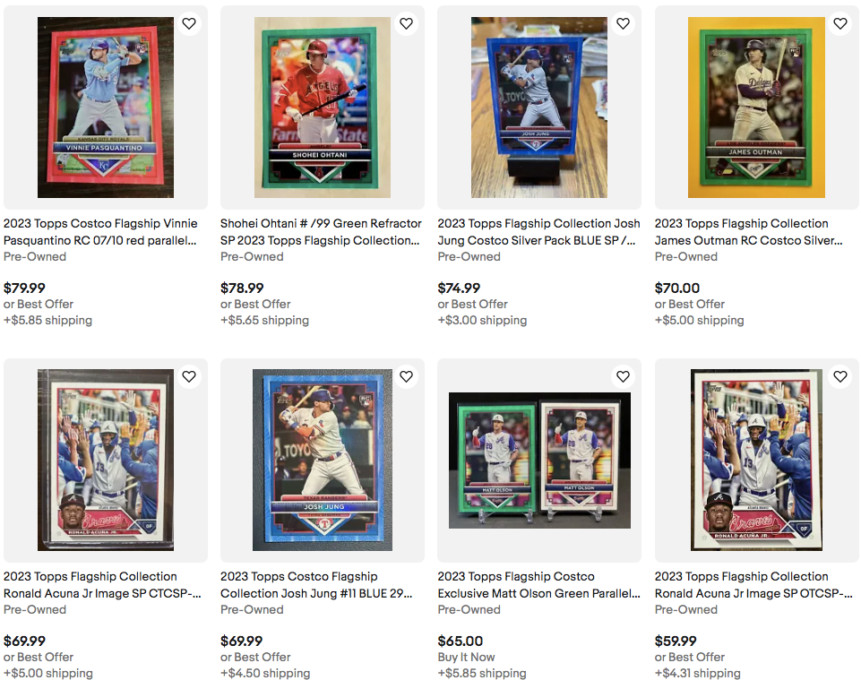 2x 2023 Topps Baseball Costco Exclusive Flagship Collection Silver Pack ...