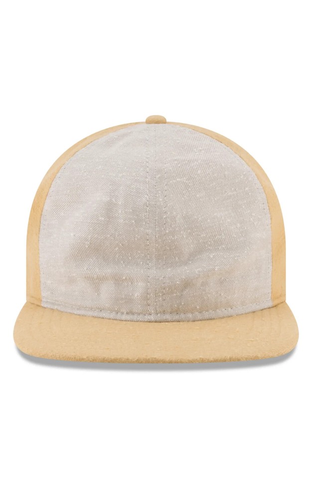 NEW ERA Mens Beige Gold Rayon Snapback Flat Brimmed Adjustable twenty ...