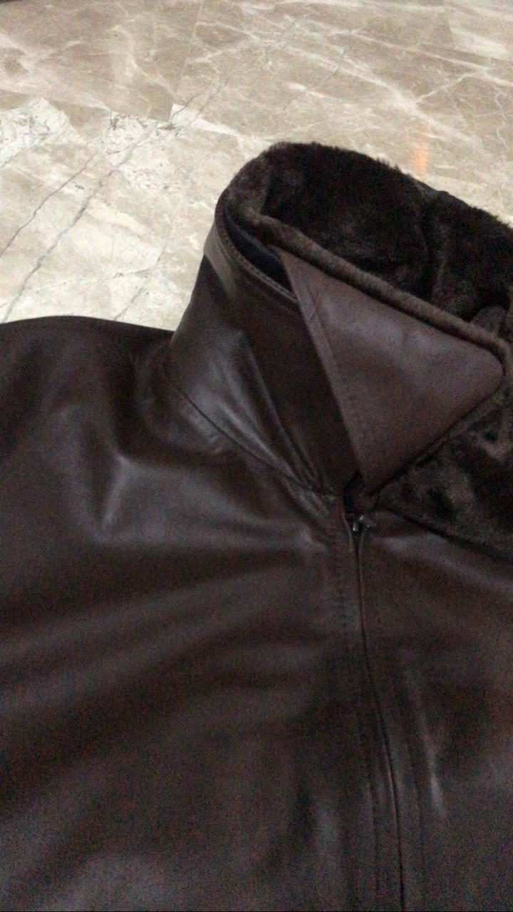 Men's Brown G1 Bomber Jacket - US Navy Aviator Flight Real Leather ...