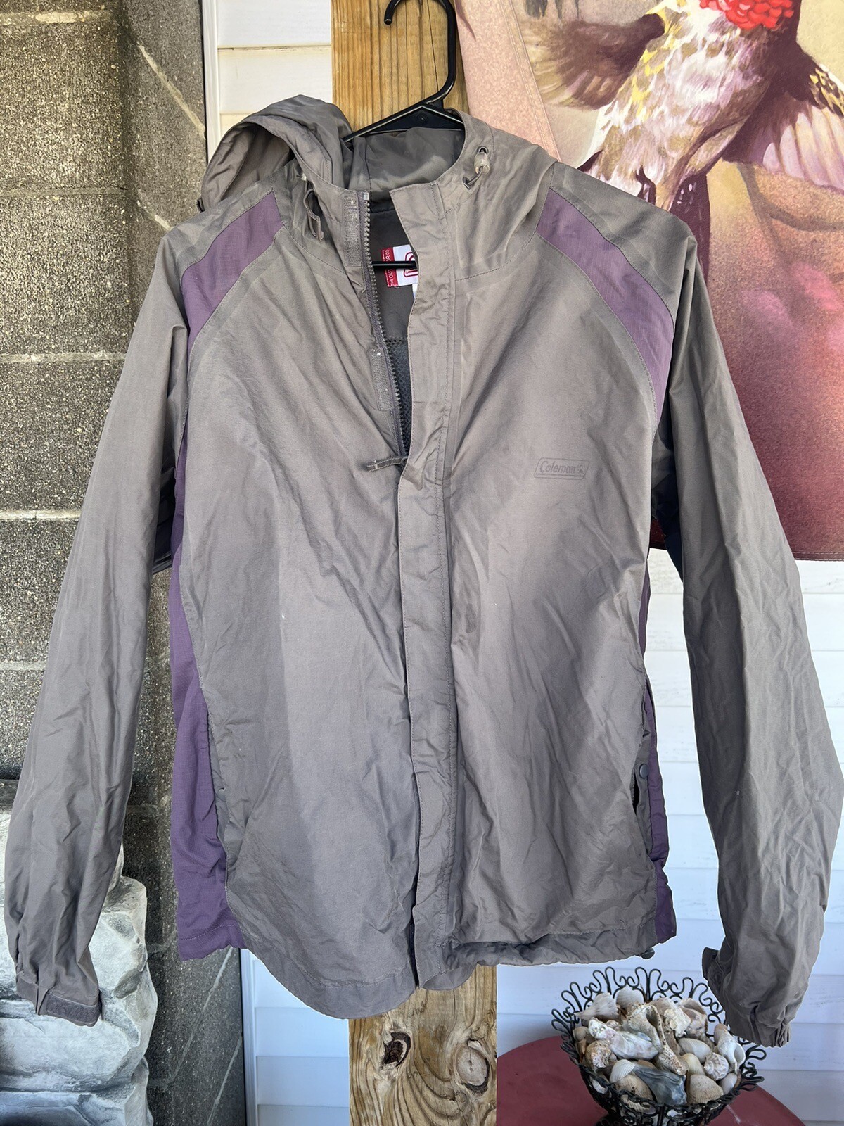 Coleman Windbreak Shell Jacket Very Nice No Flaws Size L/XL Light Coat ...