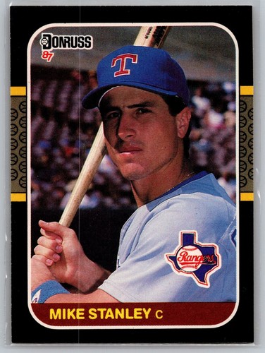 1987 Donruss - #592 Mike Stanley (RC) Texas Rangers MLB Baseball Card ...