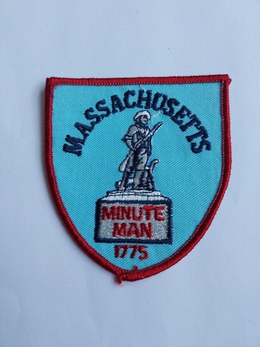 massachusetts Minute Man Souvenir Cloth Patch | eBay