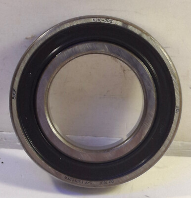 1 NEW SKF 6210-2RS1 DEEP GROOVE BALL BEARING, RUBBER SEALED NNB ***MAKE ...