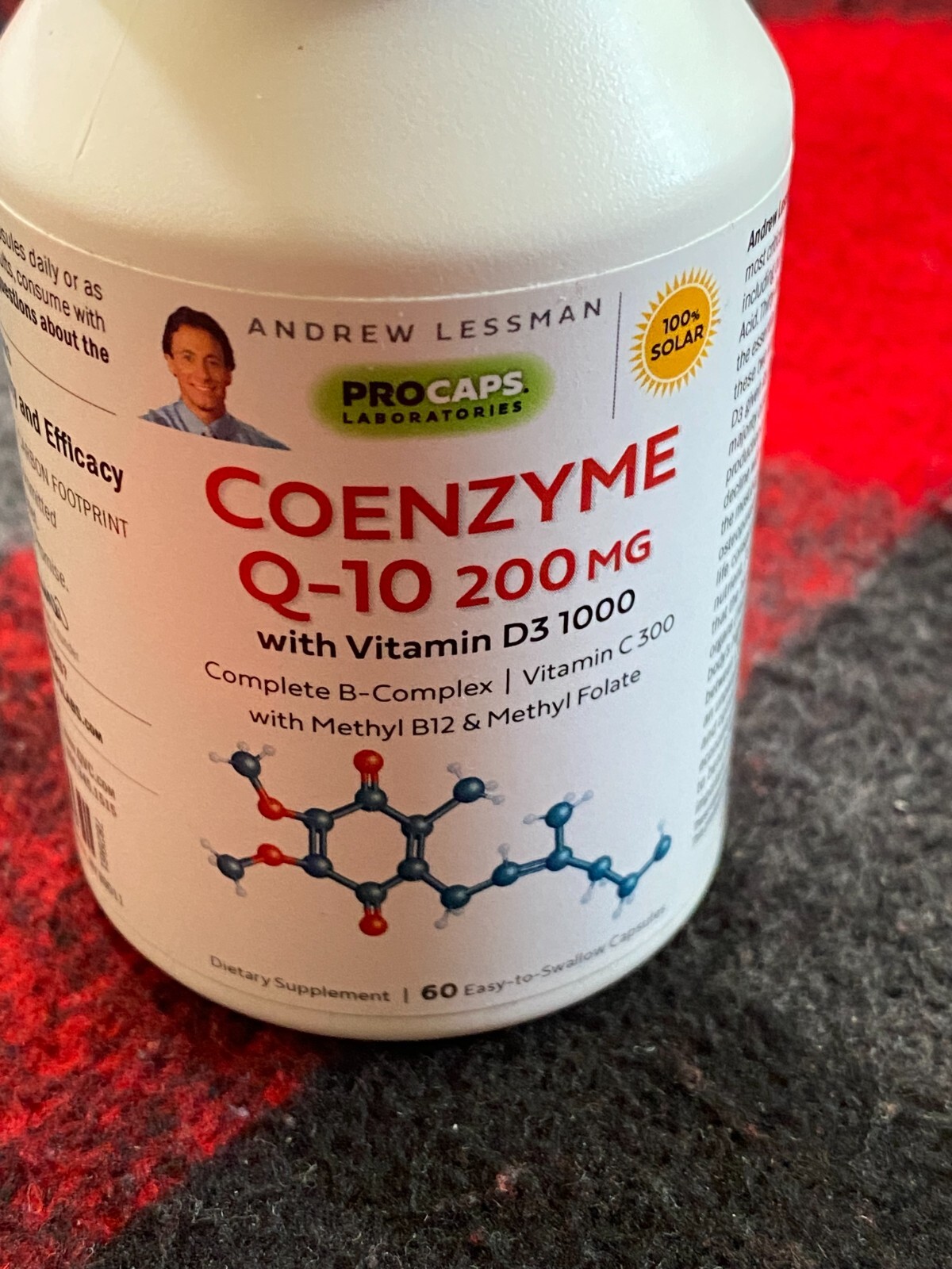 Andrew Lessman CoEnzyme Q-10 200 MG with D3 1000 IU 60 Capsules Exp 02 ...