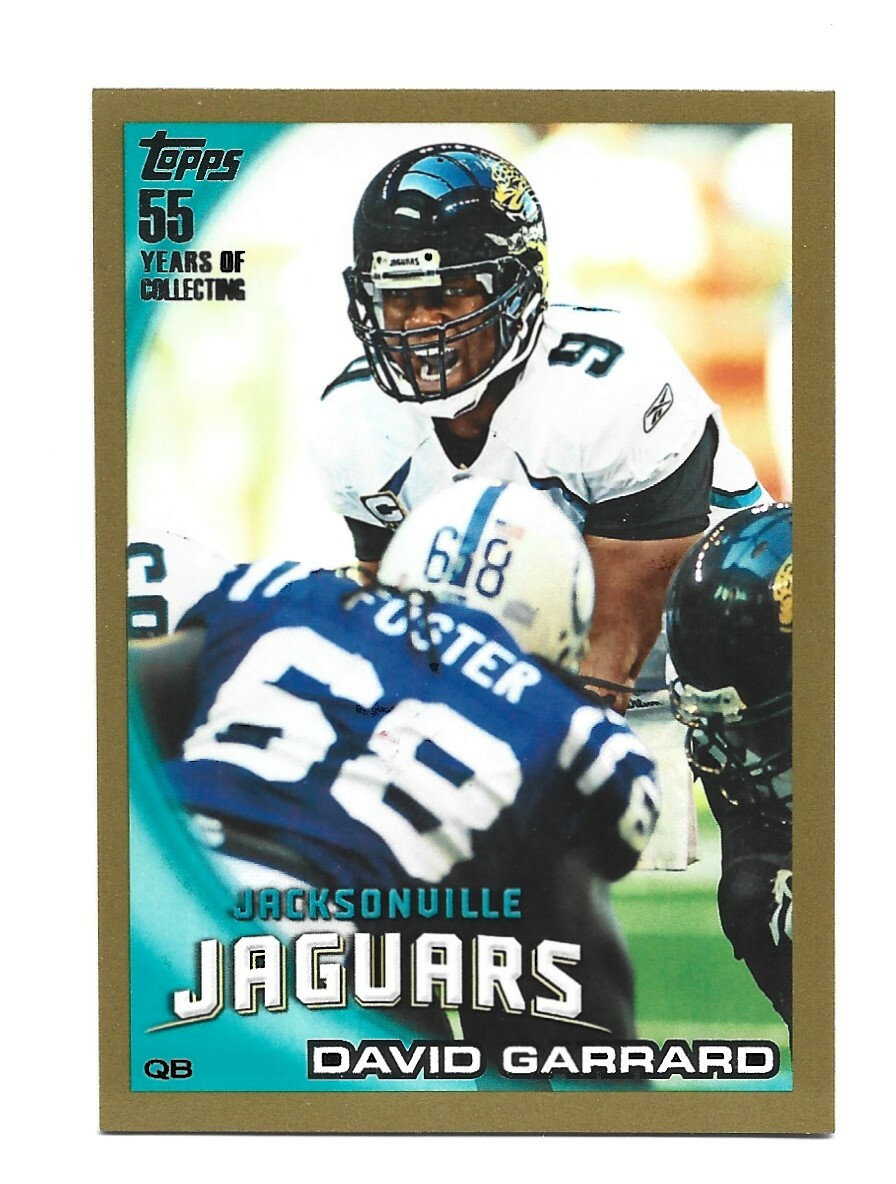 2010 Topps Gold #249 David Garrard card, Jacksonville Jaguars #/2010 | eBay