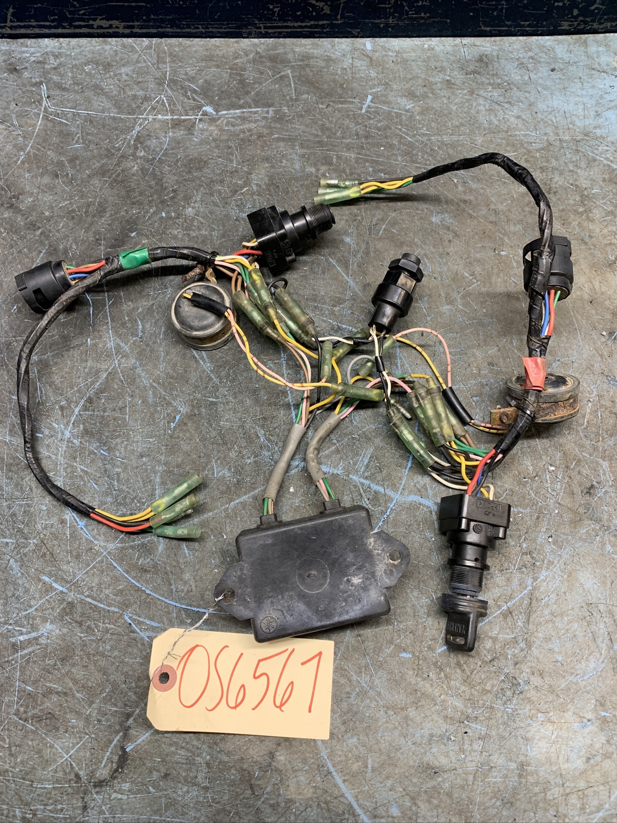 OS6567 YAMAHA MARINE DUAL KEY SWITCH ASSY *READ NOTES* ALARM BUZZER ...