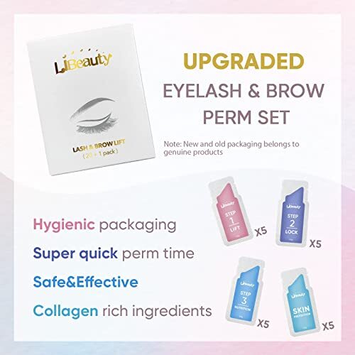 Libeauty Brow Lamination Kit Lash Lift Kit Lasting 8 Weeks Sachet ...