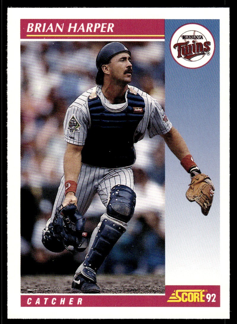 1992 Score Baseball Card Brian Harper Minnesota Twins #215 | eBay