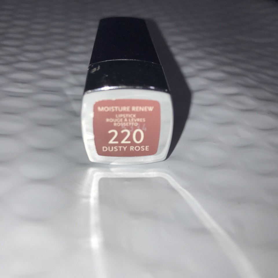 RIMMEL London Moisture Renew Lipstick 220 DUSTY ROSE uns NWOB FLAW | eBay