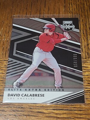 ANGELS DAVID CALABRESE 2020 PANINI ELITE EXTRA EDITION #82 858/999 | eBay