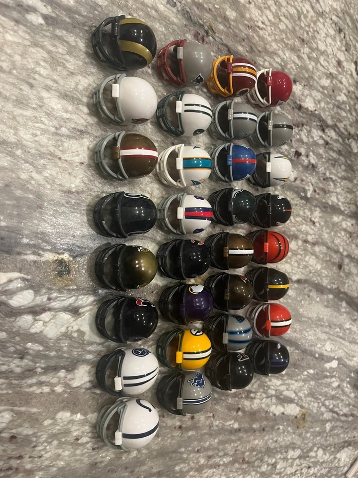 Set of 32 NFL Pocket Pro Tracker Helmets 95855324418| eBay