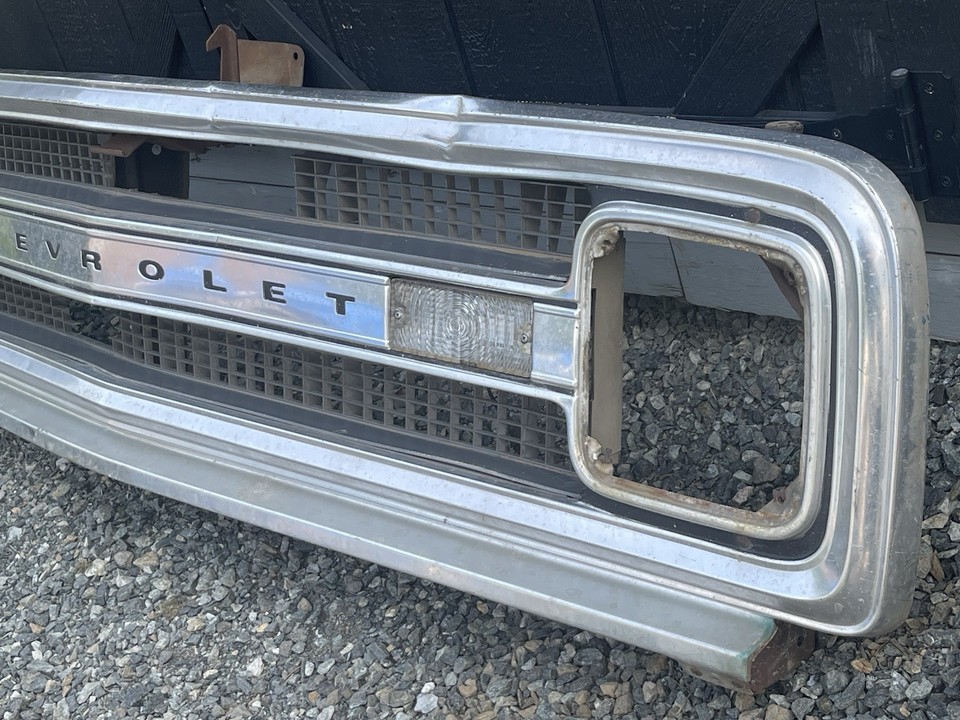 Front Grille with Insert Fits 1969 Chevy C10 (READ) | eBay