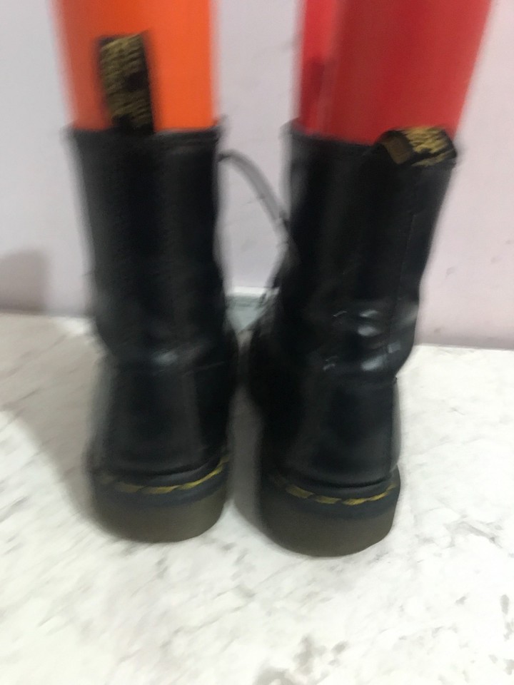 Dr Martens leather ankle size UK 6 black womens boots shoes doc martens ...