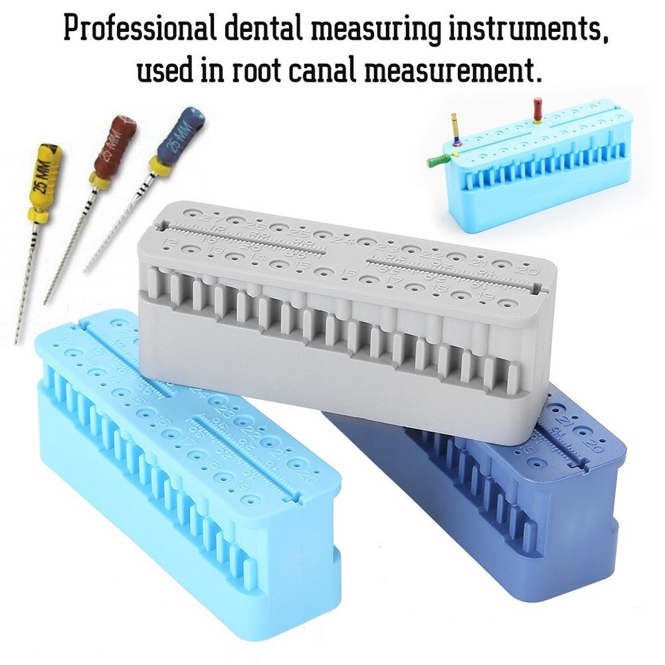 Dental Endo Block Files Measuring Tools Endodontic Ruler Test Board | eBay