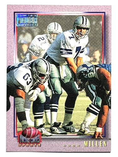 HUGH MILLEN Cowboys 1993 Pro Set Power POWER MOVES UPDATE INSERT Card # ...