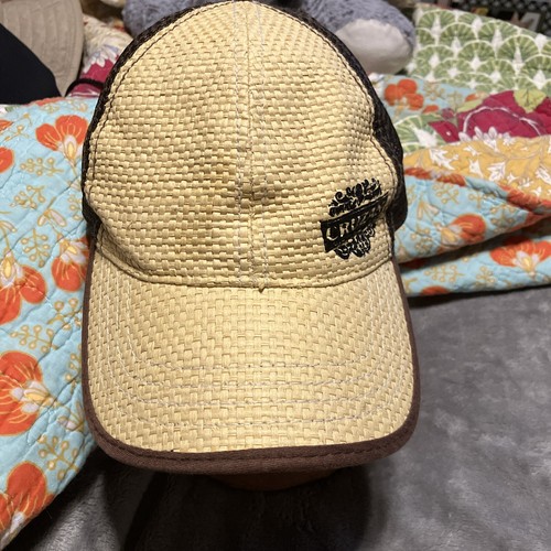 Cruzan Rum Brown Trucker Mesh Cap by Stylemaster Woven Straw Adjustable ...