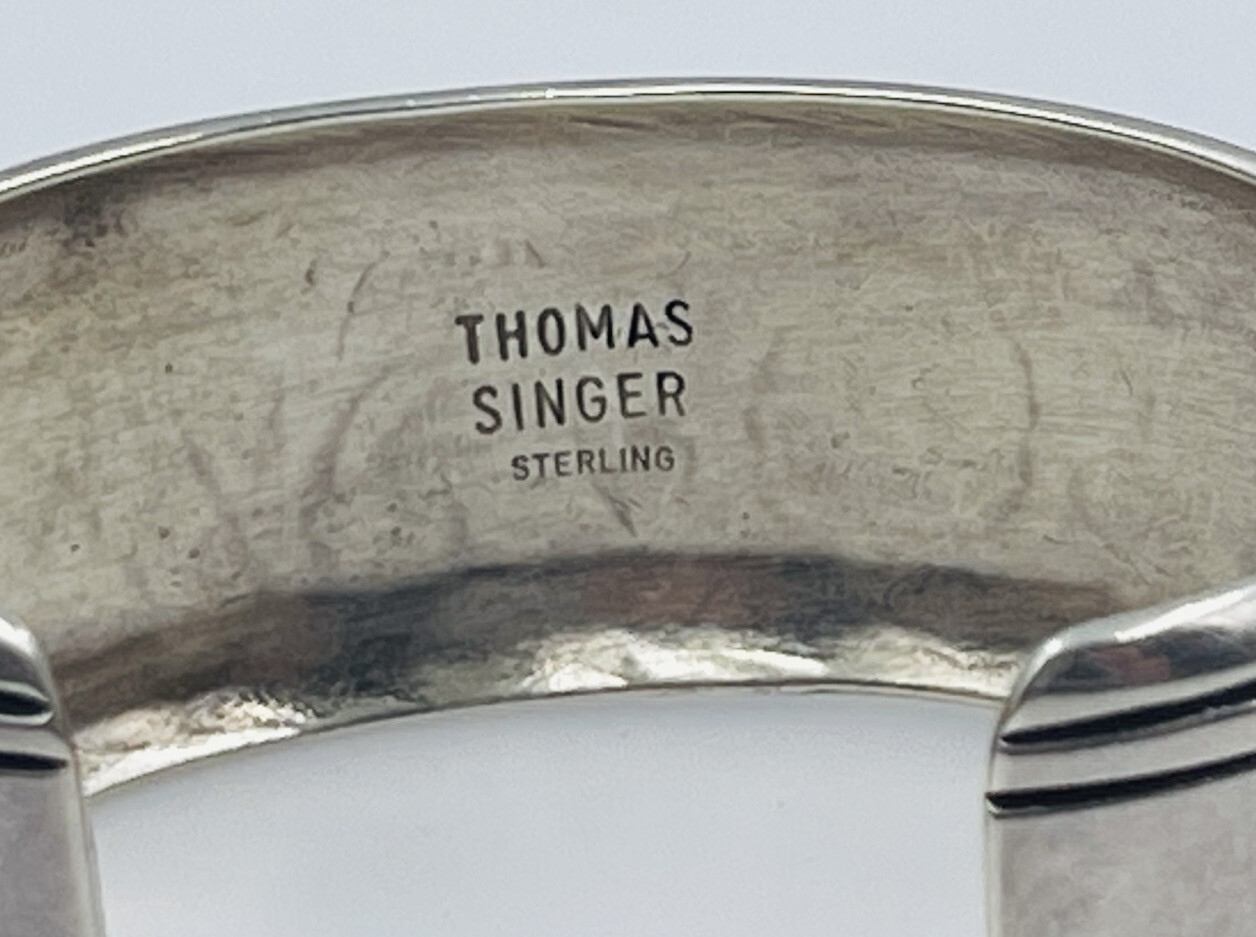 Thomas Singer Navajo Sterling Silver Storyteller Cuff Bracelet | eBay
