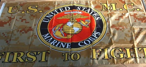Marine Corps USMC First To Fight Digital Camouflage 3x5 Indoor Outdoor ...