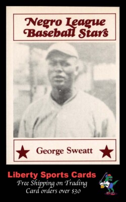1986 Fritsch Negro League Baseball Stars #117 George Sweatt Chicago ...