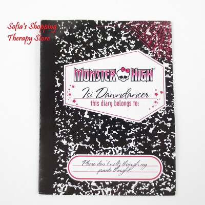Monster High Isi Dawndancer Doll Paper Diary Composition Notebook 2015 ...