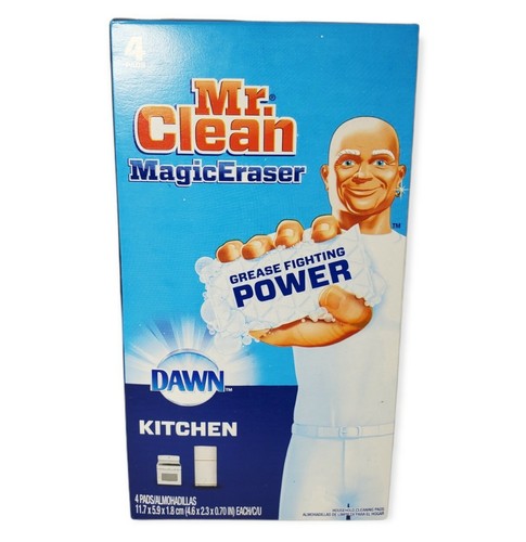 Mr. Clean Magic Eraser Kitchen With Dawn 4 Pads Cleaning | eBay