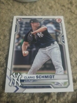 CLARKE SCHMIDT 2021 BOWMAN PROSPECTS CARD #98 NEW YORK YANKEES (ROOKIE ...