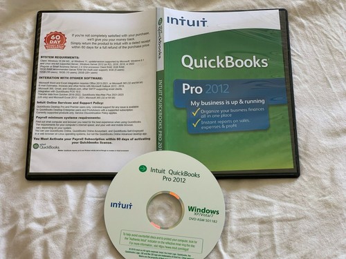 INTUIT QUICKBOOKS PRO 2012 FOR WINDOWS FULL RETAIL US VERSION =LIFETIME ...