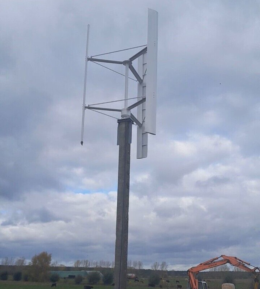 5KW Vertical Wind Turbine Maglev Silent Wind Power Generator 96V 120V ...