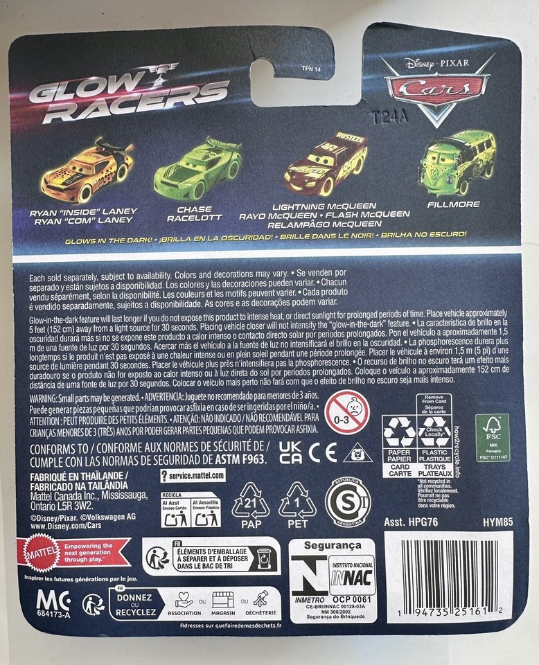 Disney Pixar Cars Glow Racers #80 Dan Carcia NEW 2024 | eBay