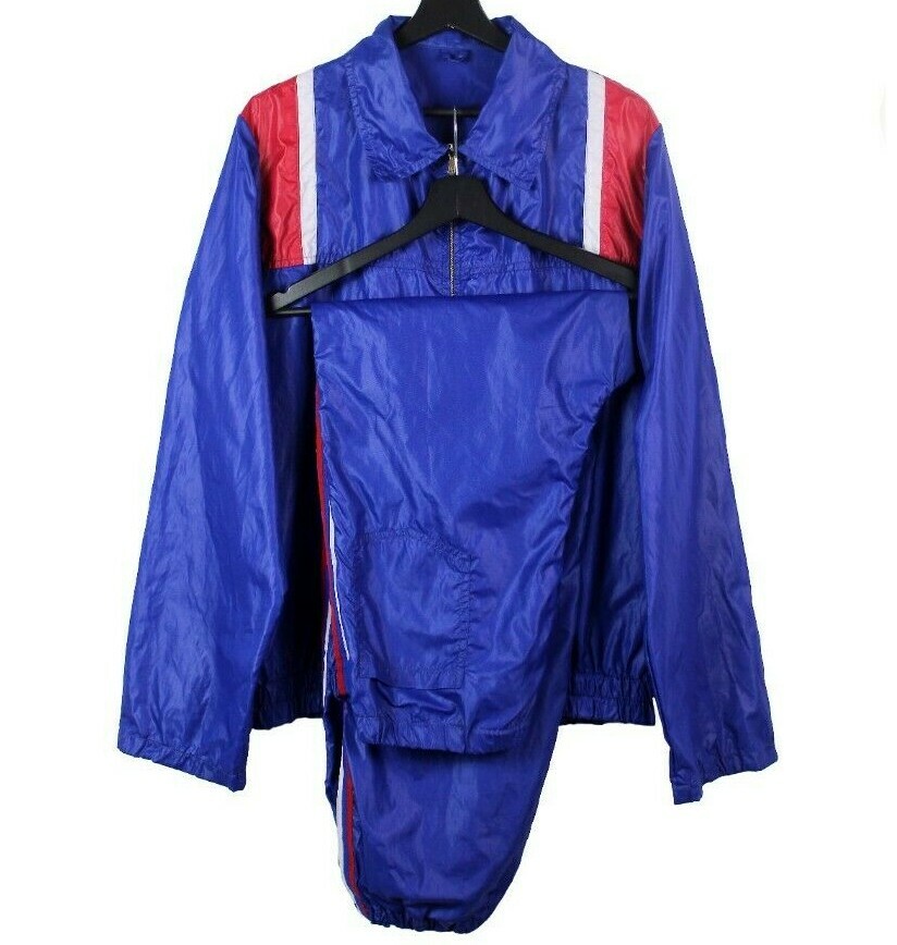 80s Vintage softshell full tracksuit track jacket pan… - Gem