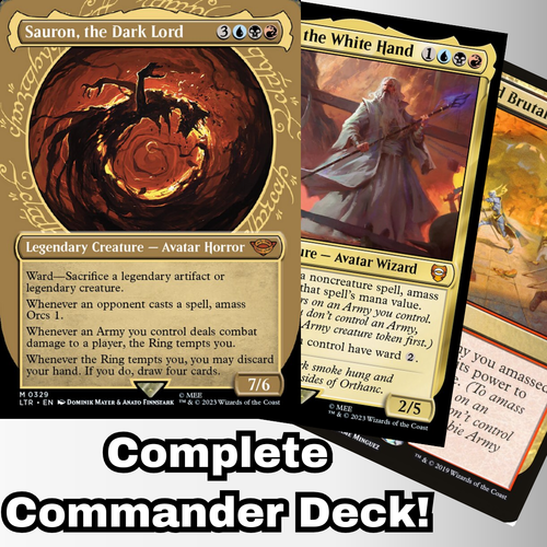 Sauron, the Dark Lord Commander Deck EDH 100 Magic Cards Custom Deck ...