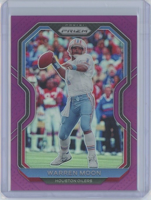 WARREN MOON 2020 Panini Prizm PURPLE #110 OILERS HOF 091/125 | eBay