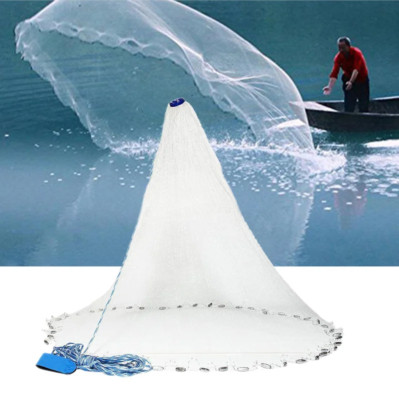 Durable 8FT Fishing Cast Net Bait Easy Throw Hand Cast Strong Nylon ...