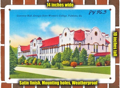 Metal Sign - Georgia Postcard - Converse Hall, Georgia State Women's ...