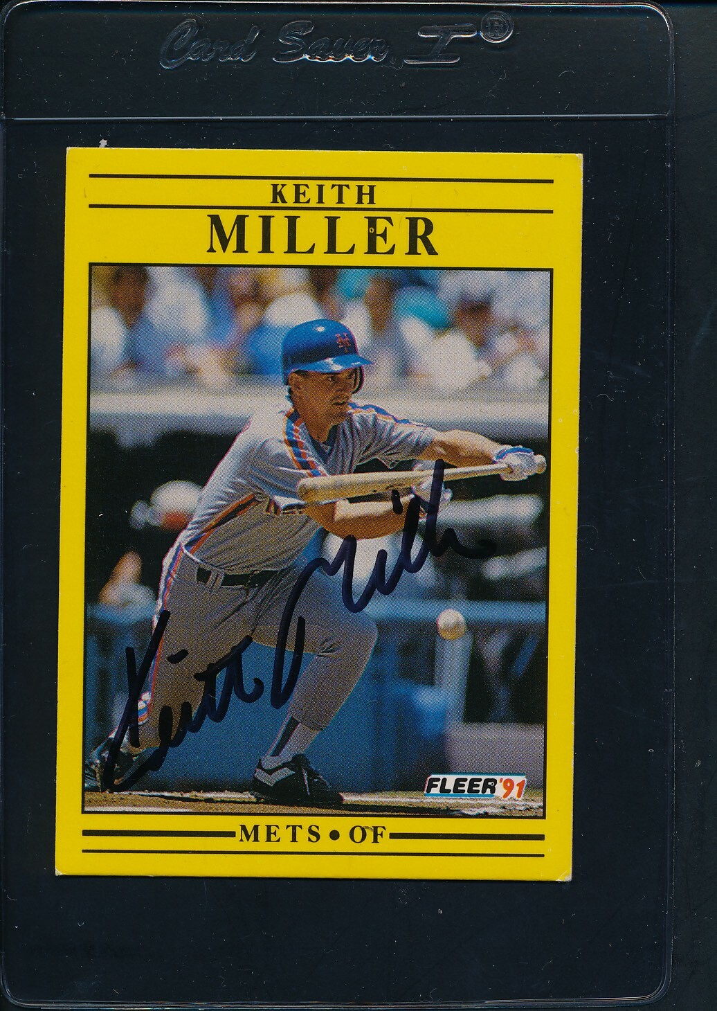 1991 Fleer #155 Keith Miller Mets Signed Auto *50477 | eBay