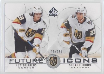 2020-21 SP Authentic Future Icons /199 Peyton Krebs Shea Theodore #145 ...