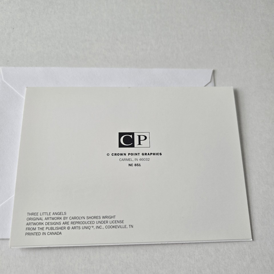 Vintage Greeting Card Blank Note Card Carolyn Shores Wright Three ...