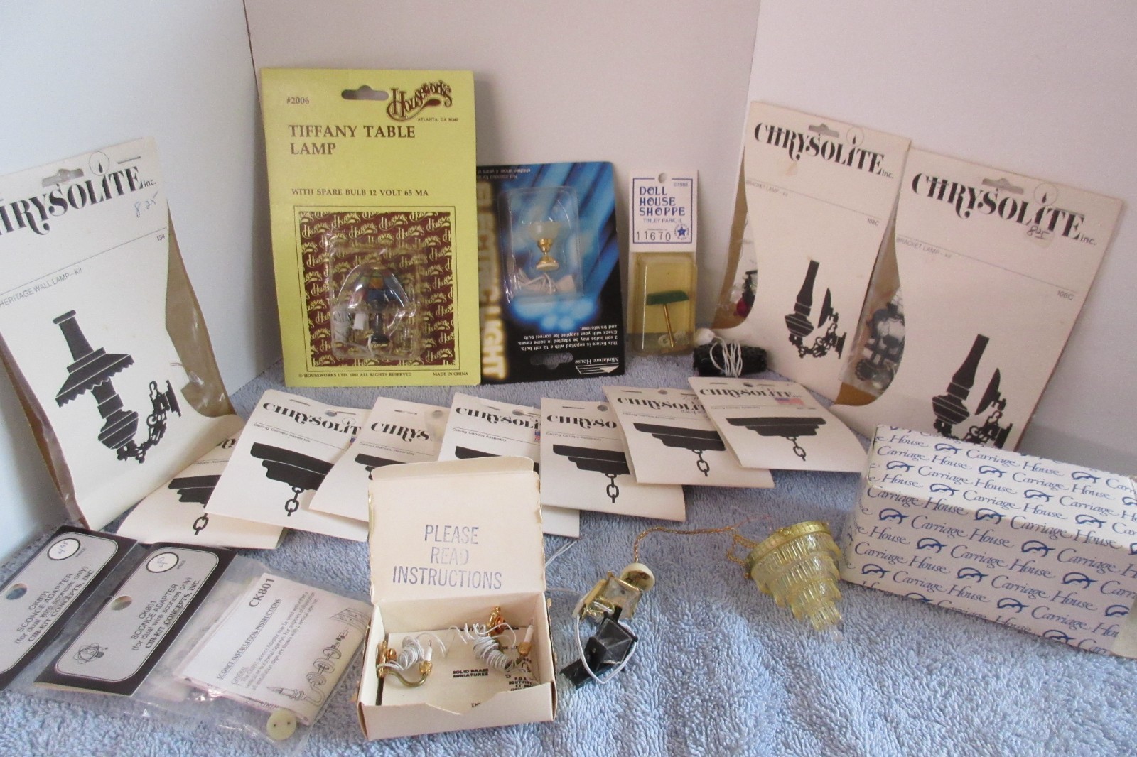 1:12 Scale Dollhouse Miniature Lighting LOT-Clare Bell,Carrage House ...