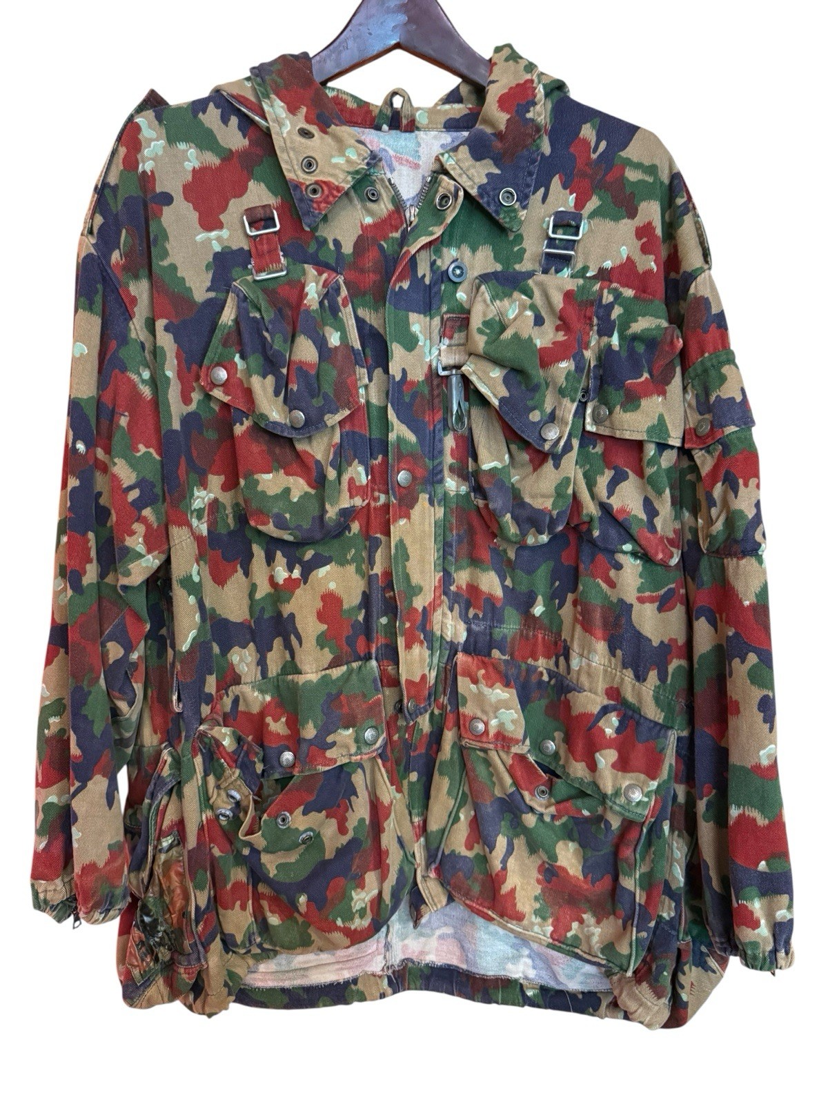 Authentic Swiss Army M70 Alpenflage Parka w/ Backpack… - Gem