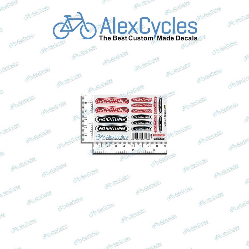 FREIGHTLINER Tamiya 14th Scale 1/14 Reefer Trailer Silver Decals ...